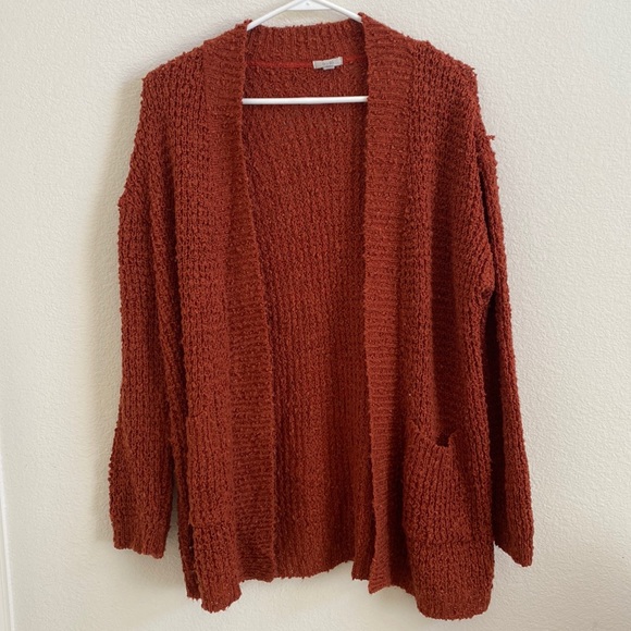 Ecote | Sweaters | Ecot Burnt Red Knit Cardigan | Poshmark